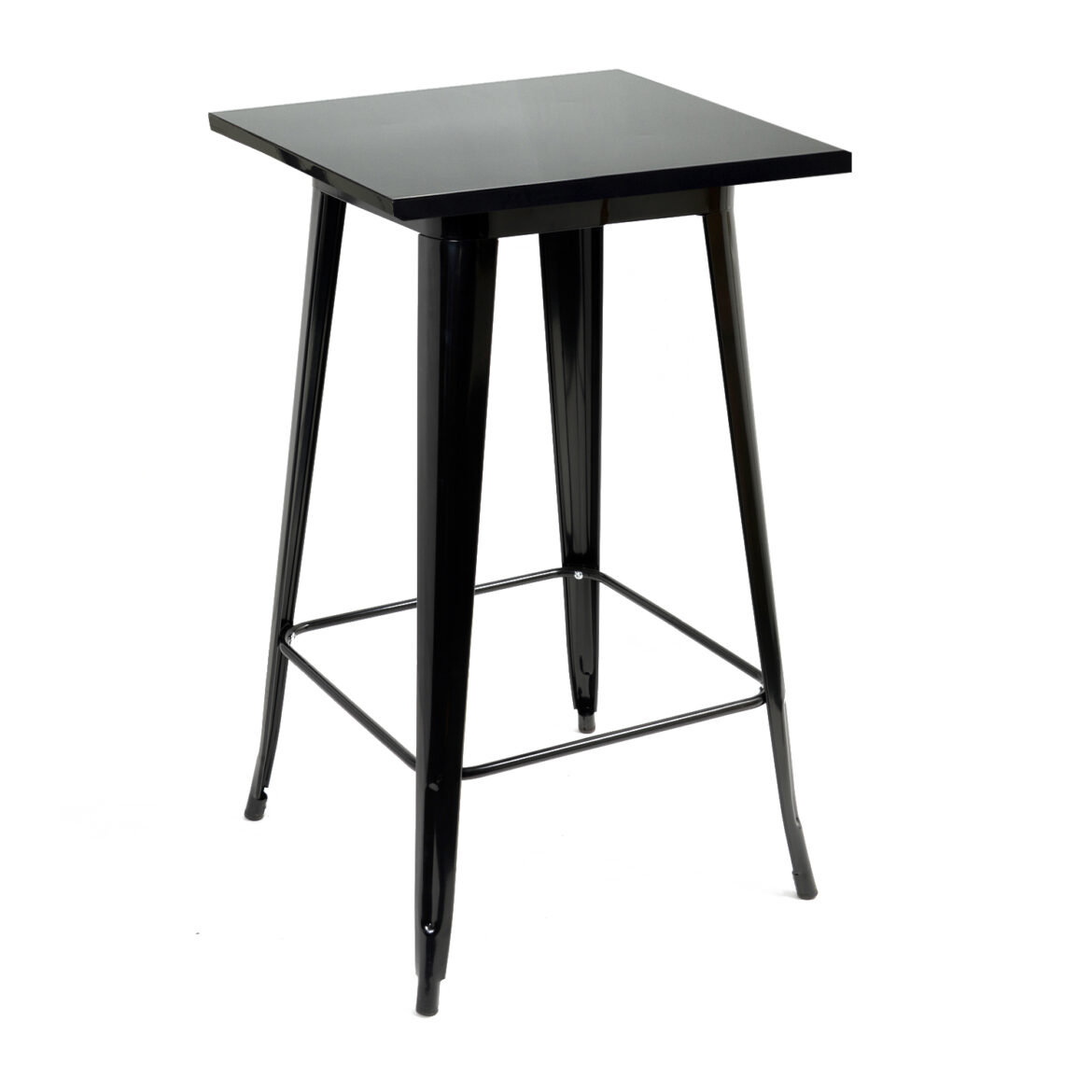 Mesa Tipo Bar Tolix 60X60 Negra | De Pies A Cabeza Store