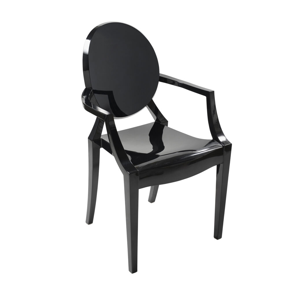 Silla Louis Ghost Negra | De Pies A Cabeza Store