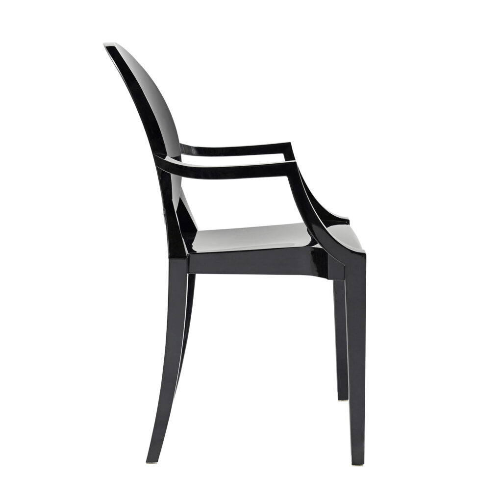 Silla Louis Ghost Negra | De Pies A Cabeza Store